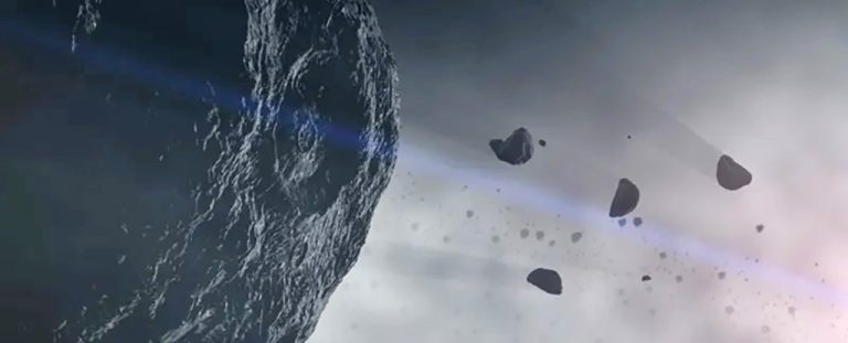 Could we use an asteroid to shield astronauts on their way to Mars