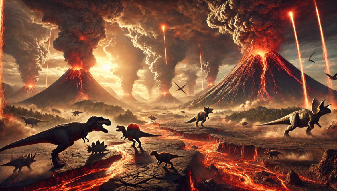 Volcanic eruptions did not wipe out dinosaurs, scientists confirm